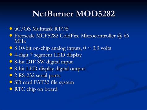 ppt economical epics solution for mod5282 module user guide for netburner nndk mod5282 kit
