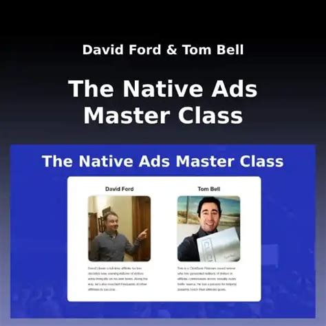 David Ford Tom Bell The Native Ads Master Class Download