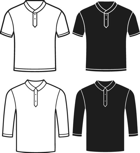 Vintage Minimalist Henley Shirt Art 53569473 Vector Art At Vecteezy