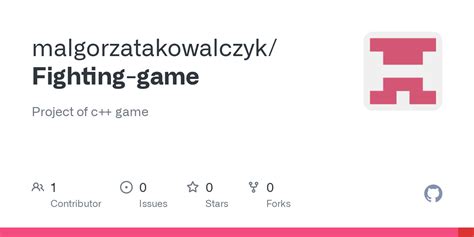 Github Malgorzatakowalczyk Fighting Game Project Of C Game