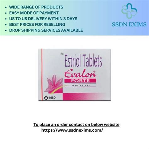 Evalon Forte Tablet Estriol At Rs 82stripe Estriol Tablets In Nagpur