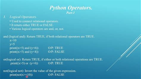 Python Operators Part1 With Practical Malayalam Youtube
