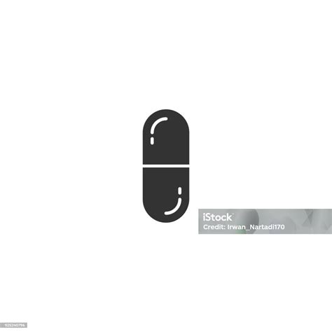 Pil Icon Vector Stock Illustration Download Image Now Abstract Antibiotic Black Color Istock