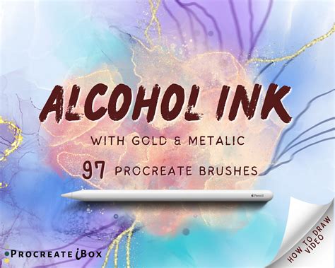 Alcohol Ink Procreate Brushes Brushes ~ Creative Market