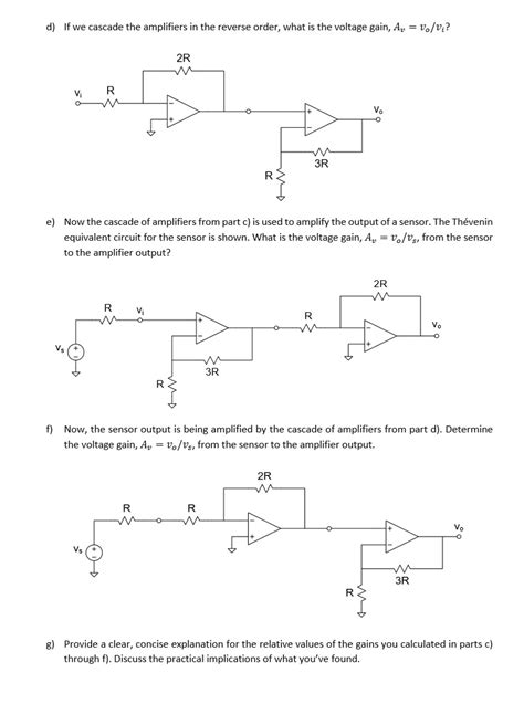 Solved For Each Of The Following Circuits Determine The Chegg