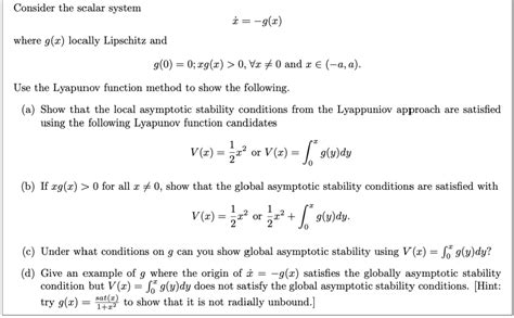 Solved Hi This Nonlinear Problem From Hassan Khalil Book