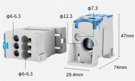 Distribution Power Ukk 160a Screw Wire Terminal Block Rail Mounted Smico Electrical