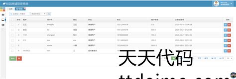0182 基于ssm开发校园商铺管理系统（前台后台）论文 天天代码