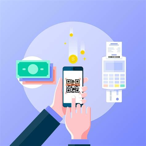 Cashless Society Flat Design Banner For Web Page Hand Holing