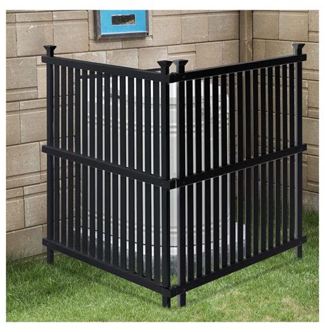 Vinyl Fence Panels 2 Pack Outdoor Picket Privacy Screen Fence 2pcs