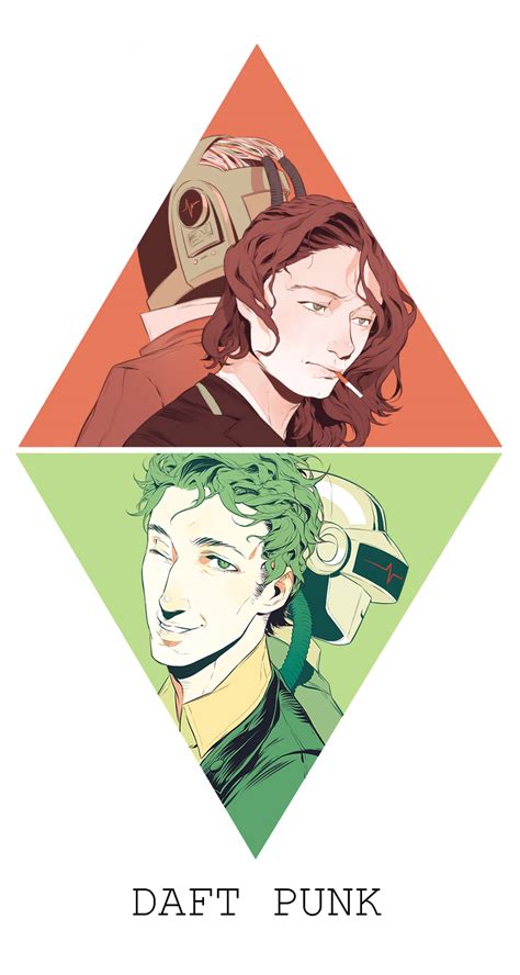 Thomas Bangalter And Guy Manuel De Homem Christo Daft Punk Drawn By