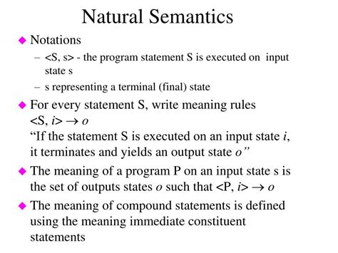 Ppt Operational Semantics Powerpoint Presentation Free Download Id