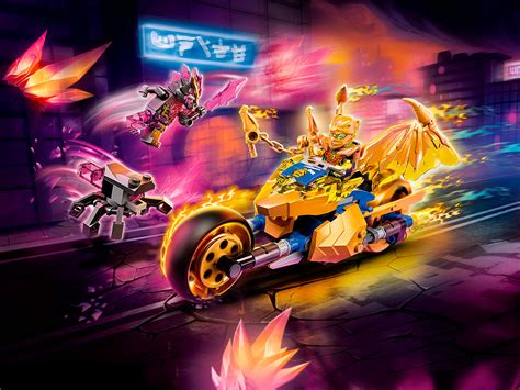 Конструктор Lego Ninjago Ниндзяго 71768 Мотоцикл Джея «Золотой дракон