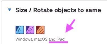 Size And Rotate Objects On Affinity V For Ipad Affinity On Ipad