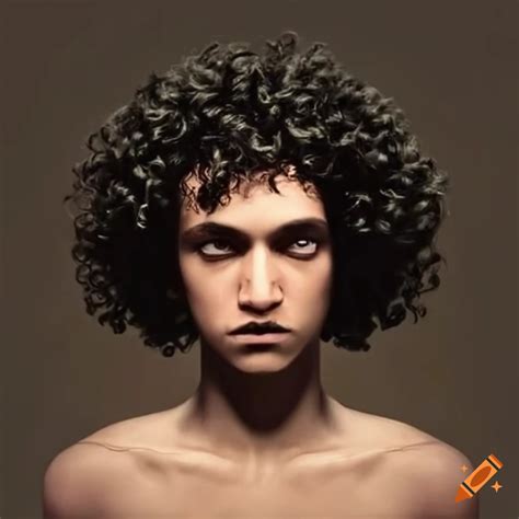 Man With Curly Hair On Craiyon