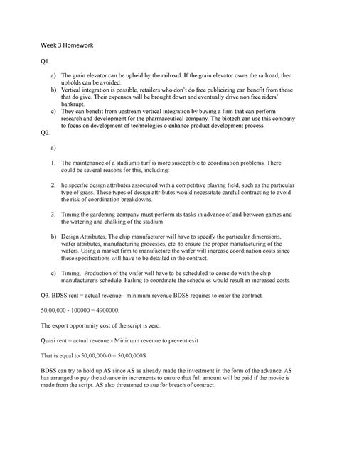 Mgec40 Week 3 Homework Week 3 Homework Q1 A The Grain Elevator Can