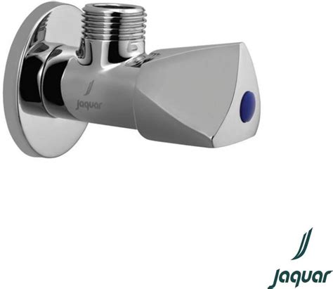 Jaquar Angle Valve With Triangular Handle And Wall Flange Astra Aqt Chr