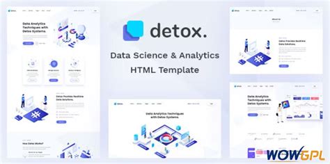 detox and data science and analytics html templatedownload