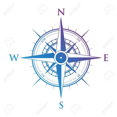 Blue Compass Illustration Illustration Ad Compass Blue