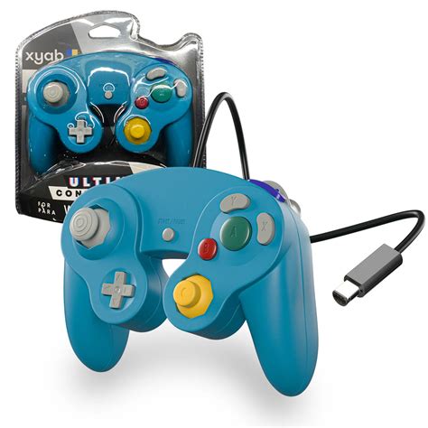 Nintendo Gamecube Wired Controller Emerald Blue Throwback Gaming