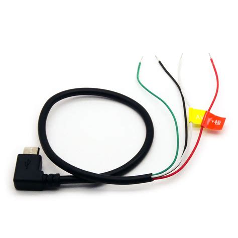 Micro Usb Breakout Cable With Bare Wires Right Angle For Fpv Power D Speedyfpv
