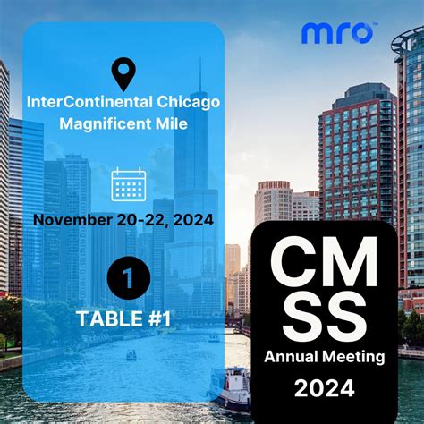 Mro On Linkedin Visit Mro At Table 1 At The 2024 Cmss Annual Meeting