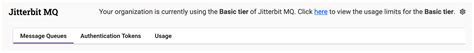 Message Queues Page In Jitterbit Management Console