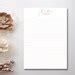 Custom Personalized Note Pad Writing Pad Memo Pad Minimalist Design Gift For Her Him Etsy