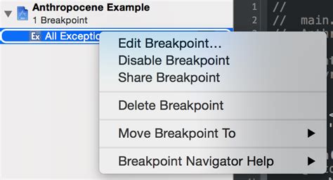 Ios Xcode Disable Cocoa Breakpoints Stack Overflow
