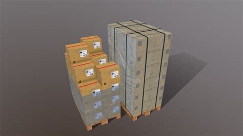 Cardboard Box D Models Sketchfab
