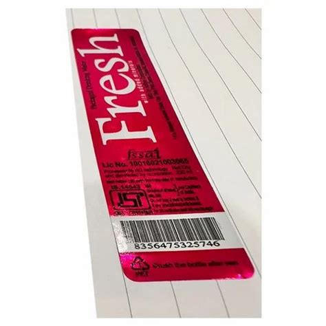 Pp Printed Water Bottle Packaging Label At Rs 5piece Water Bottle