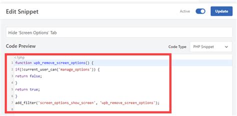 How To Disable The Screen Options Button In WordPress