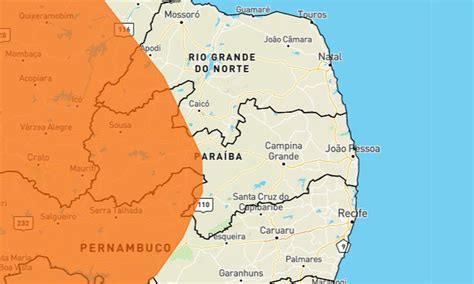 Inmet Emite Alerta Laranja De Chuvas Intensas Para Cidades Da Paraíba