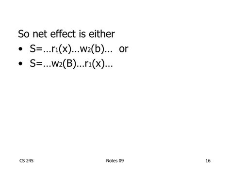 Ppt Cs 245 Database System Principles Notes 09 Concurrency Control Powerpoint Presentation