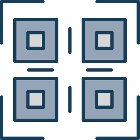 Qr Code Line Filled Grey Icon 43455438 Vector Art At Vecteezy