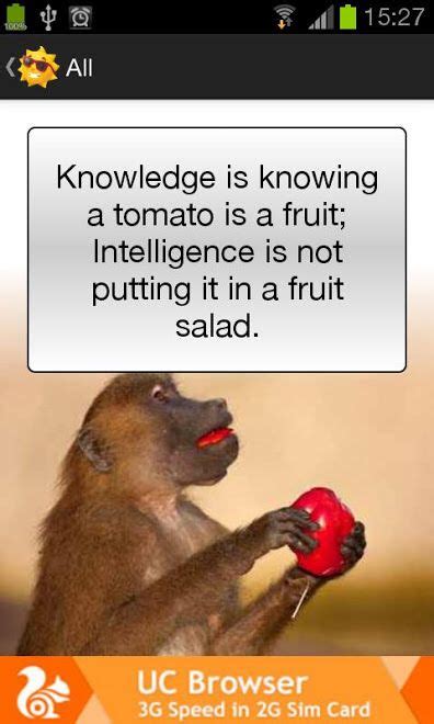Knowledge Vs Intelligence Funny Quotes Sayings Best Quotes