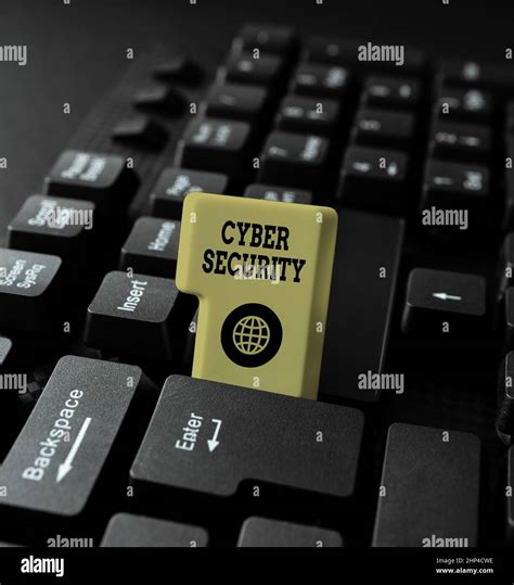 Inspiration Showing Sign Cyber Security Word Written On Protect A