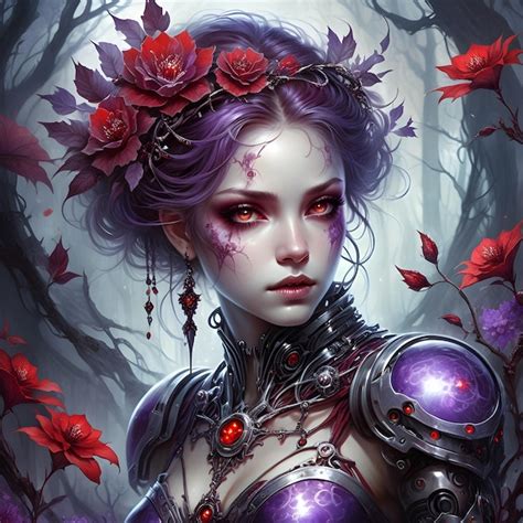 Premium Photo Imagine A Robot Undead Demon With An Eerie Red Glow