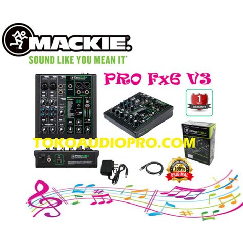 Jual Mackie Pro Fx6 V3 Pro Fx 6 V3 Profx6v3 Mixer Audio Usb Jakarta