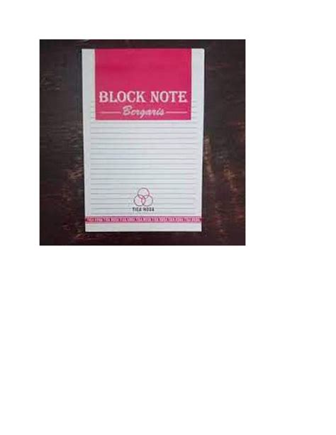 Buku Blocknote