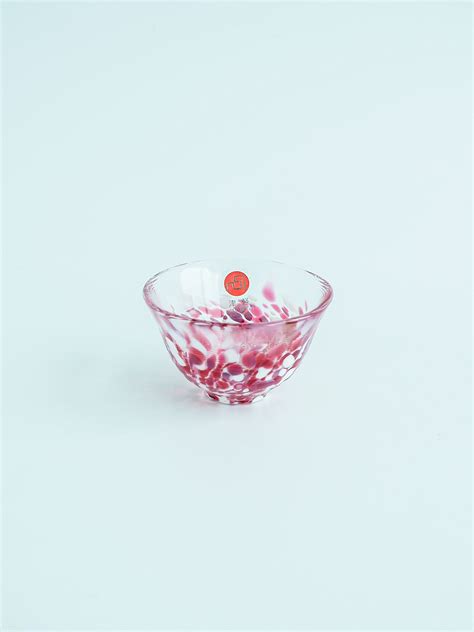 Tsugaru Vidro Glass Sake Cup Red Inèz