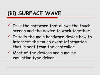Touch Screen Technology PPT