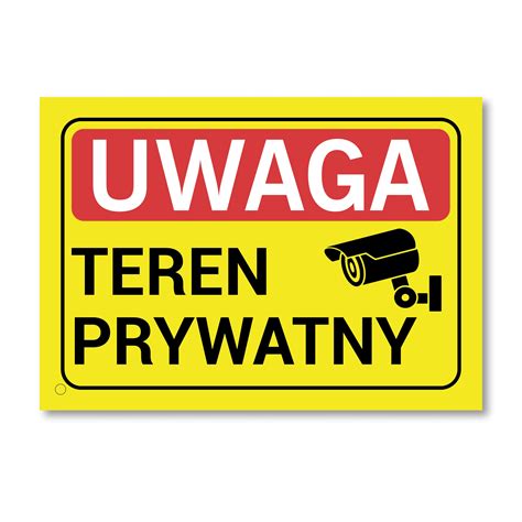 Tabliczka Ostrzegawcza TEREN PRYWATNY PCV 3 Mm TABOSTRZ Cena