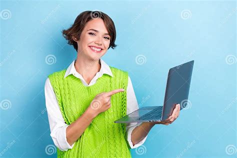 Photo Of Positive Programmer Python Coder Developer Direct Finger Her