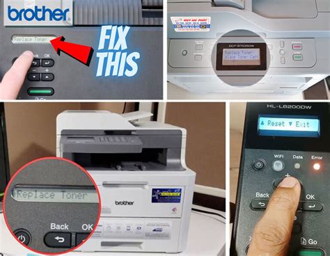 4 Cách Sửa Máy In Brother Báo Lỗi Replace Toner Và Toner Low