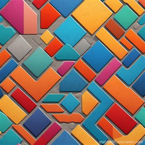 Detailed Colored Tile Texture Stable Diffusion Online