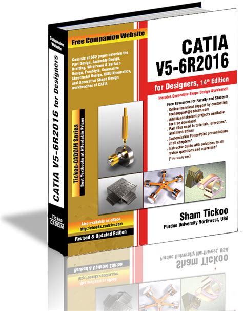 Catia V5 6r2016 For Designers Book By Prof Sham Tickoo And Cadcim Technologies