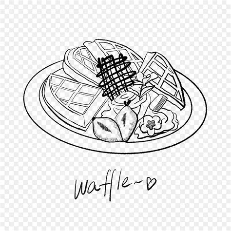 Waffles Clipart Black And White