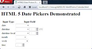Inspired By Actual Events Html Date Picker