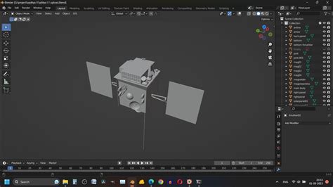 3D Model ISRO Aditya L1 3d Model India Mission To Sun VR AR Low